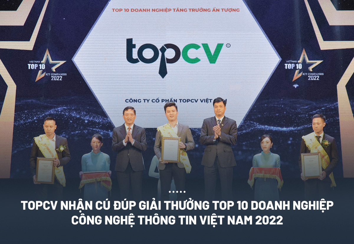 HR Insider 4.0 - TopCV nhận cú đúp giải thưởng Top 10 Doanh nghiệp Công ...