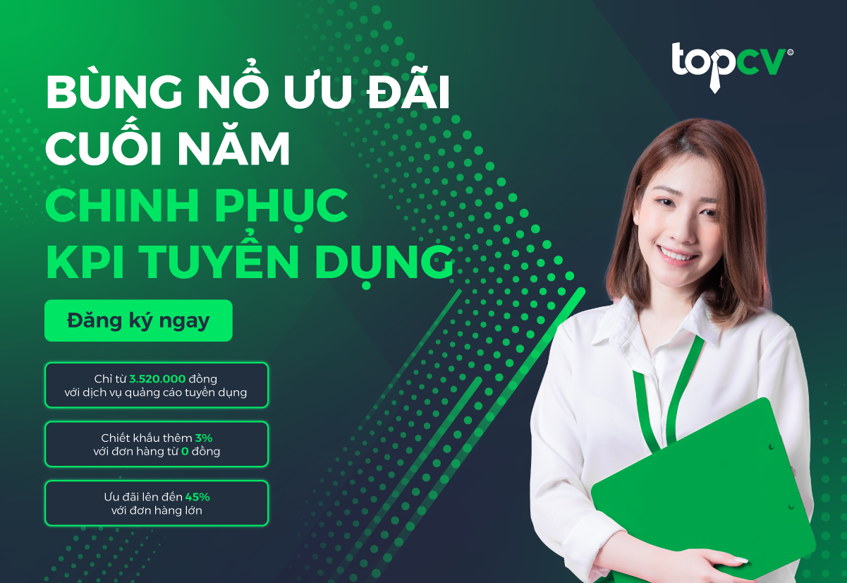 HR Insider 4.0 - Tháng 12 tại TopCV: Bùng nổ ưu đãi cuối năm, chinh phục KPI tuyển dụng