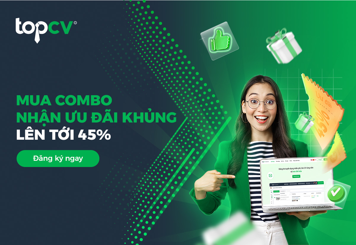HR Insider 4.0 - Mua combo nhận ưu đãi khủng lên đến 45% từ TopCV trong tháng 3